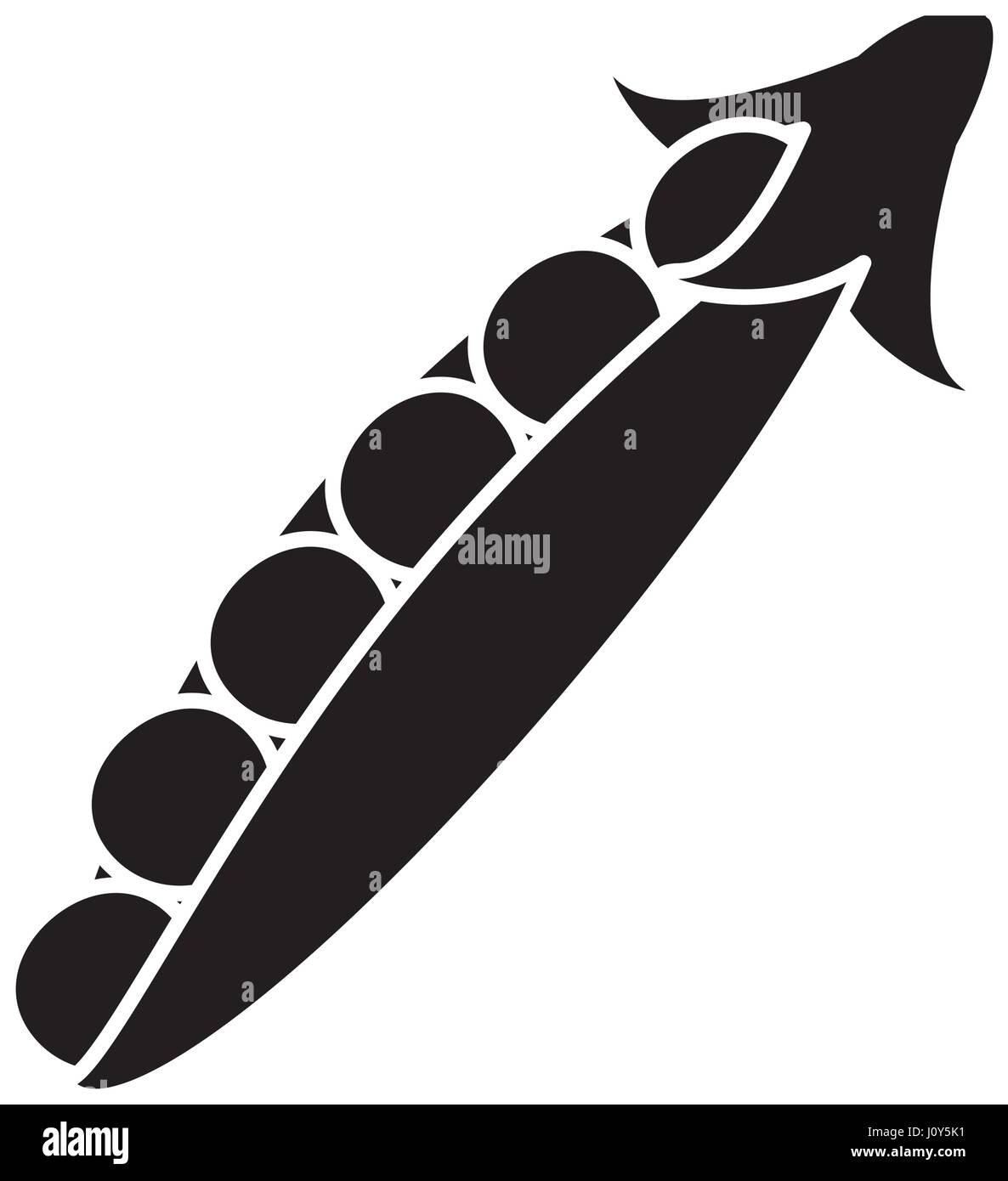 peapod vegetable food fresh pictogram Stock Vector Image & Art - Alamy