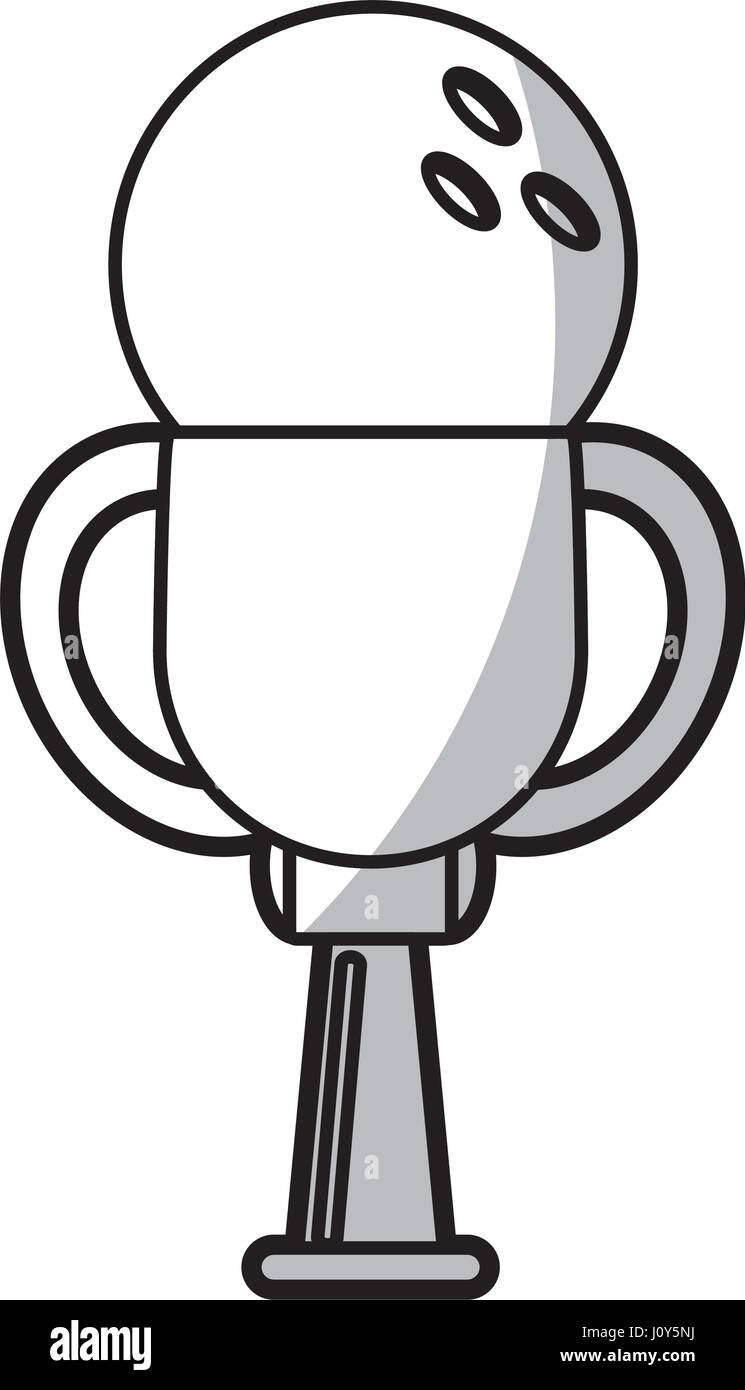 bowling winner cup prize - shadow Stock Vector Image & Art - Alamy