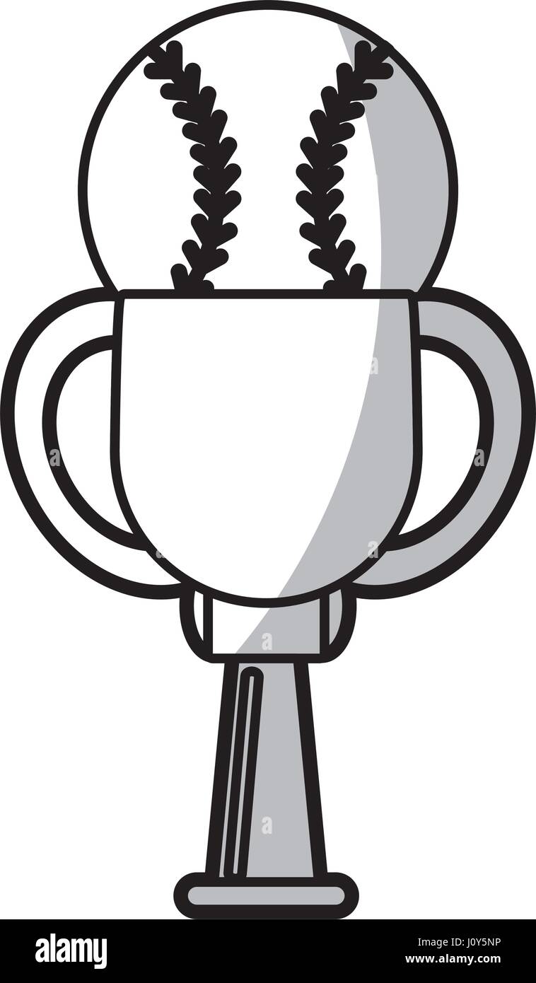 baseball winner cup prize - shadow Stock Vector Image & Art - Alamy