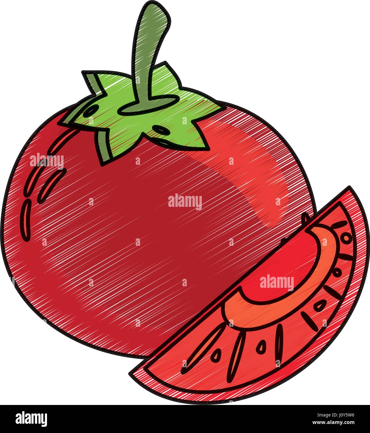 drawing tomato food nutrition Stock Vector Image & Art - Alamy