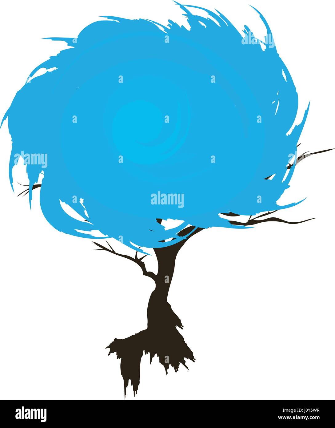 vector illustration of an abstract grunge tree Stock Vector Image & Art ...