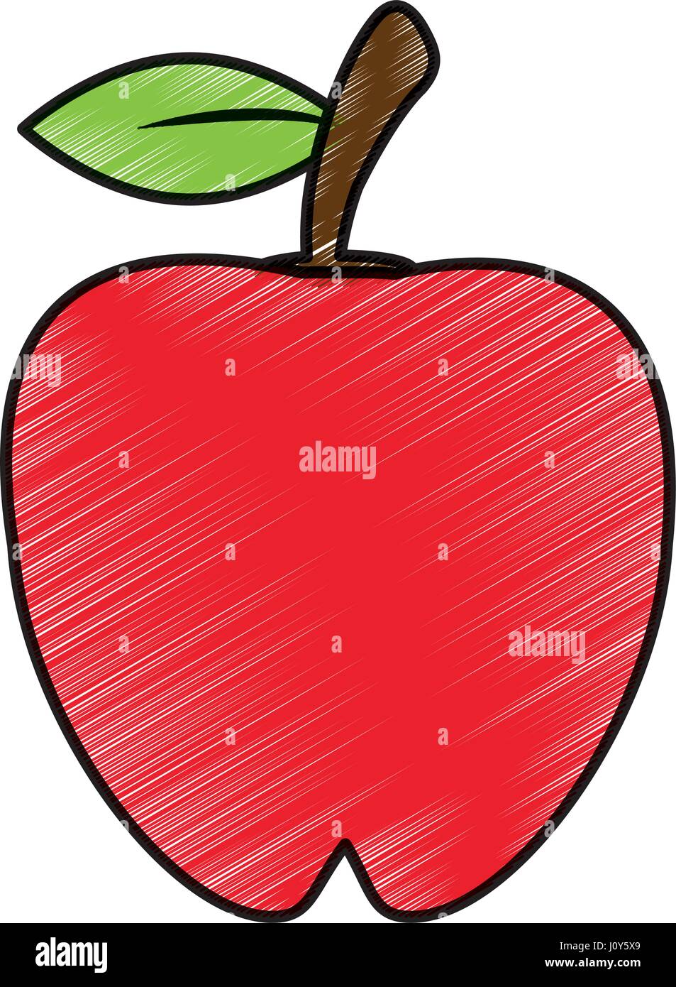 drawing apple food nutrition Stock Vector Image & Art - Alamy