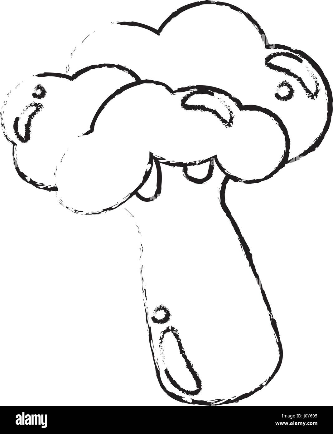 Fresh broccoli set hand Black and White Stock Photos & Images - Alamy