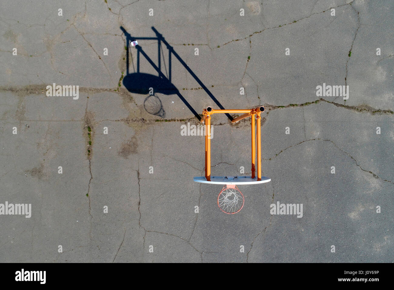 Basketball court aerial hi-res stock photography and images - Alamy