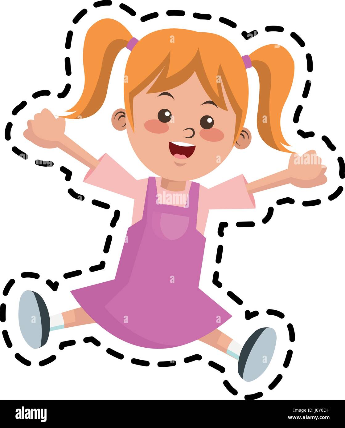 Isolated girl cartoon design Stock Vector Image & Art - Alamy