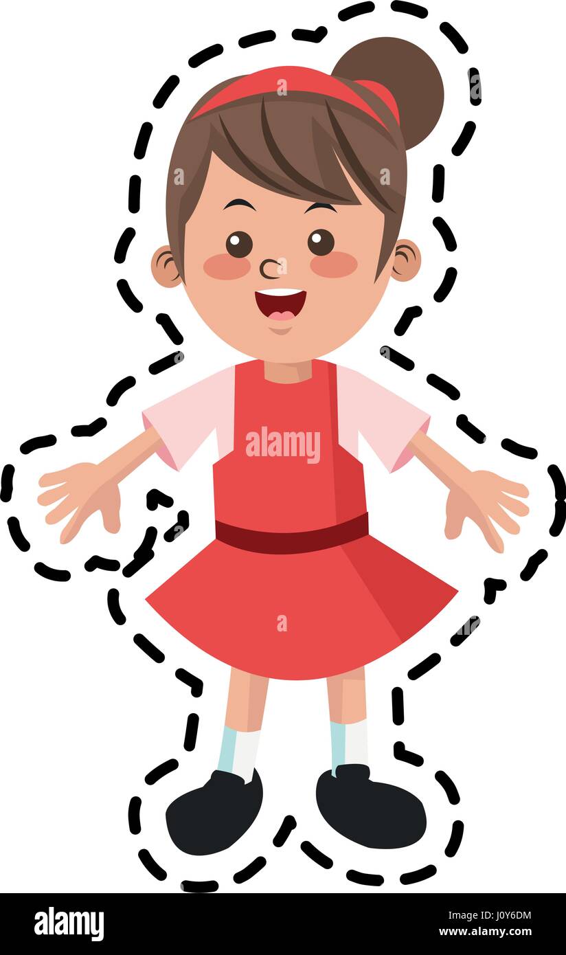 Isolated girl cartoon design Stock Vector Image & Art - Alamy