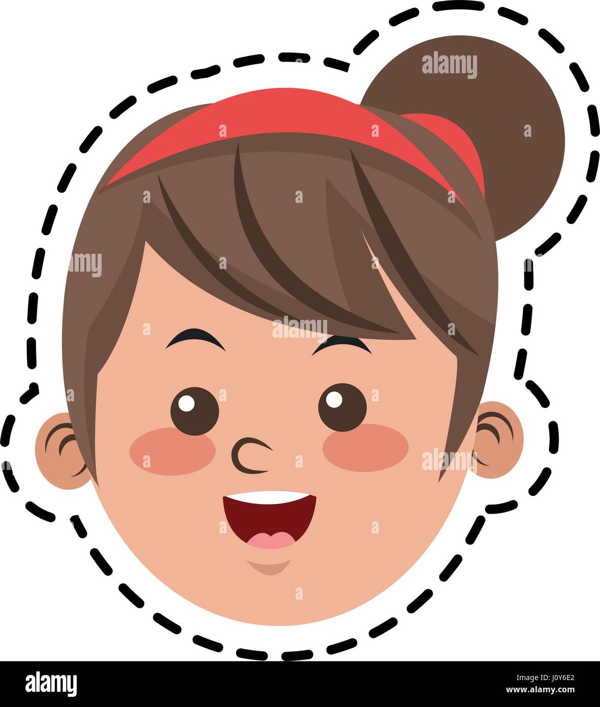 Isolated girl cartoon design Stock Vector Image & Art - Alamy