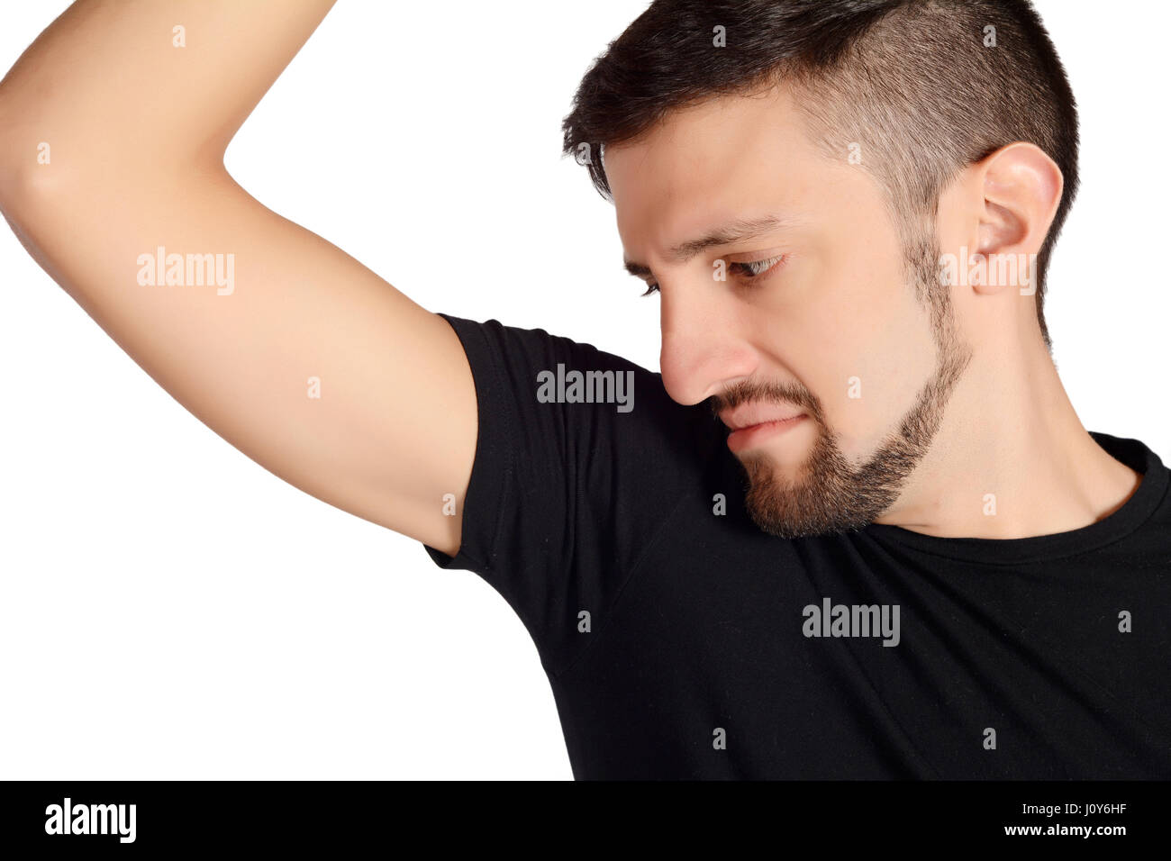 Smelling armpit hi-res stock photography and images - Alamy
