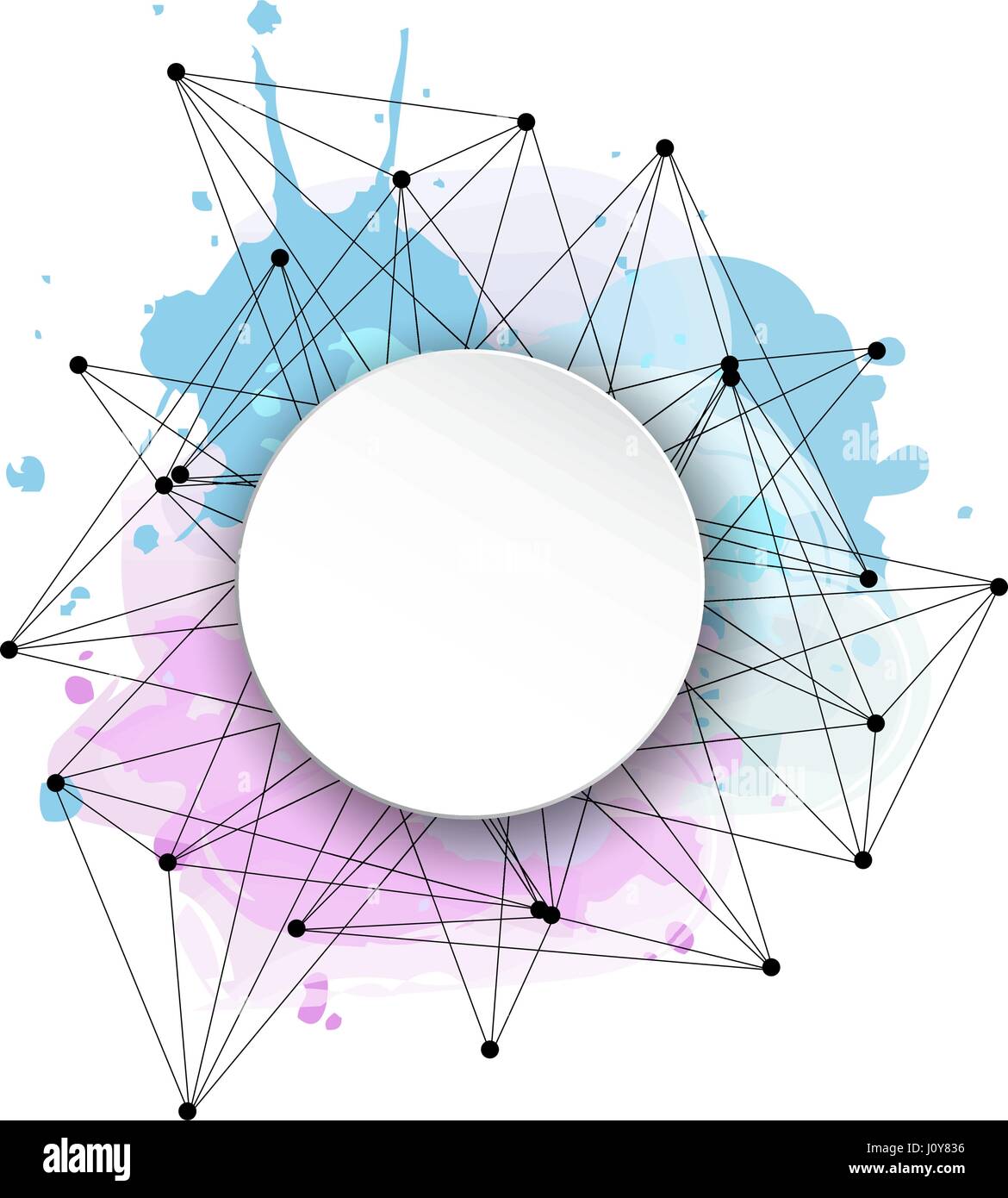 Abstract connection background. the speech bubble for quotes, header ...