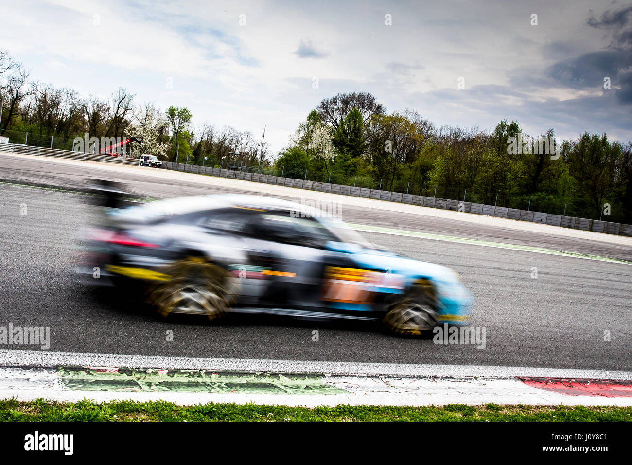 Monza, Italy - April 01, 2017: Porsche 911 RSR of Dempsey-Proton Racing ...
