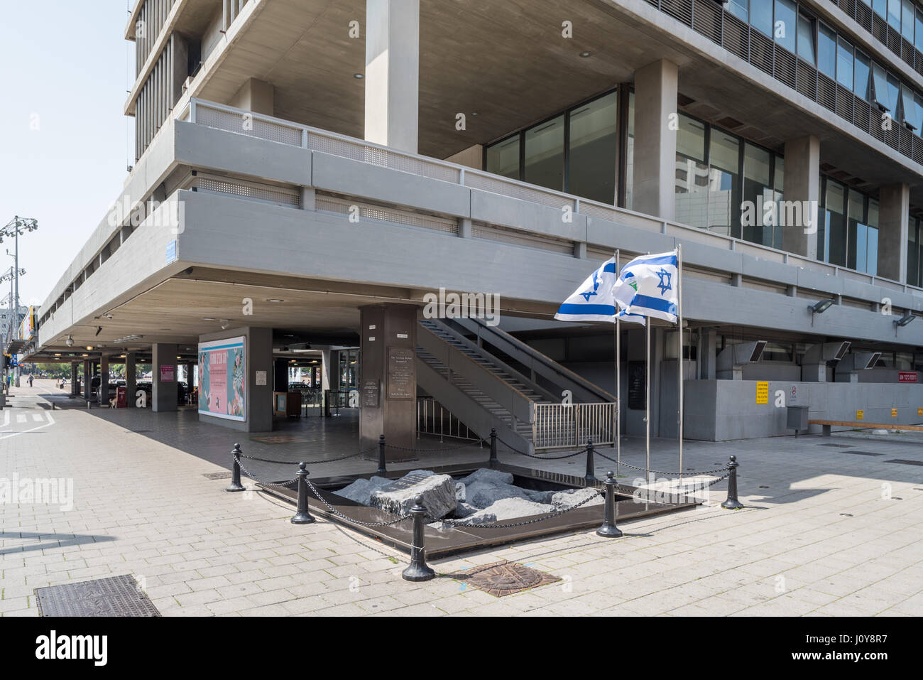 Yitzhak Rabin memorial at Kikar Rabin square, Tel Aviv-Yafo, Israel ...
