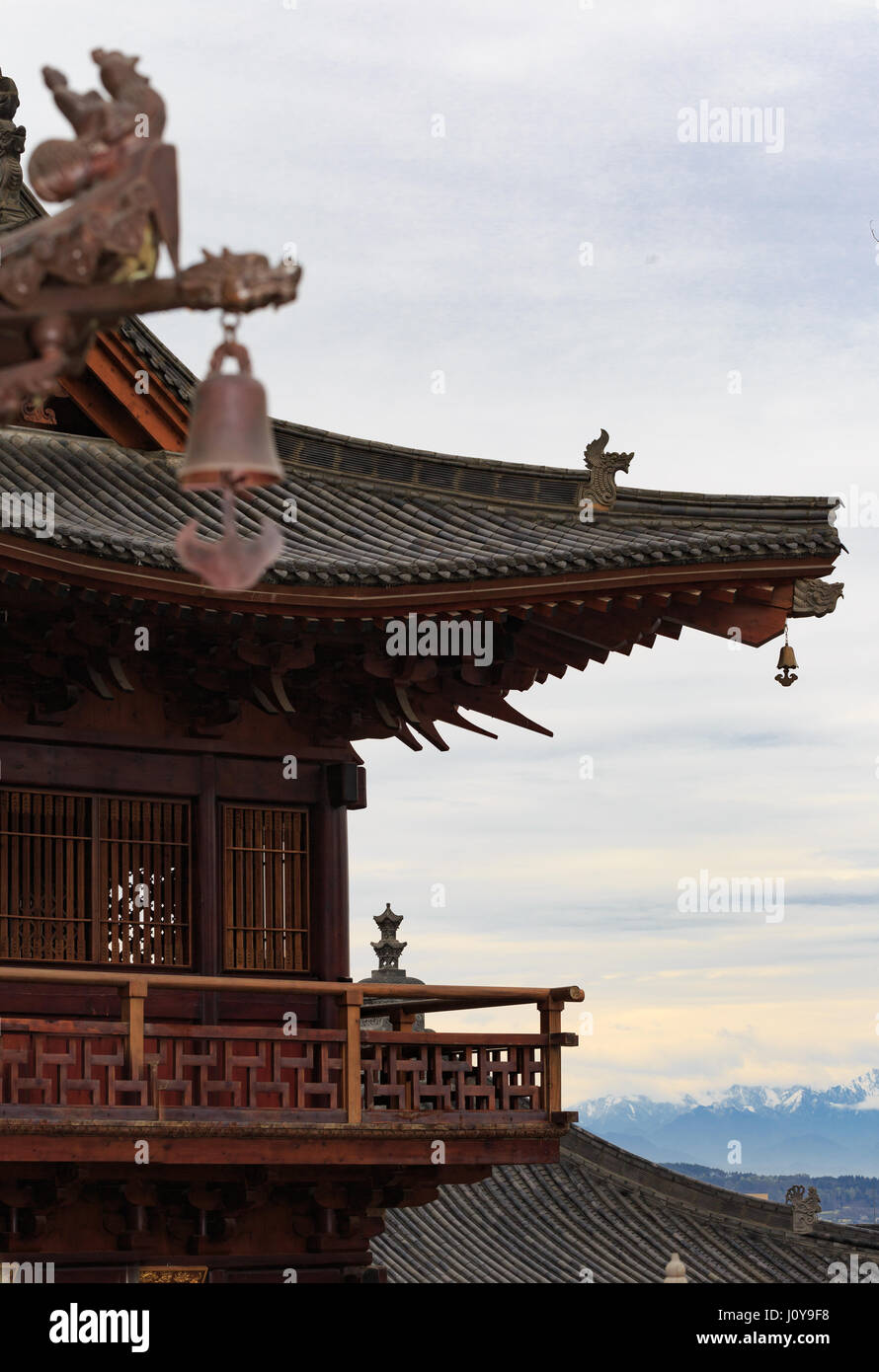 Chinese ancient architectural art,Temple wood building layout features ...