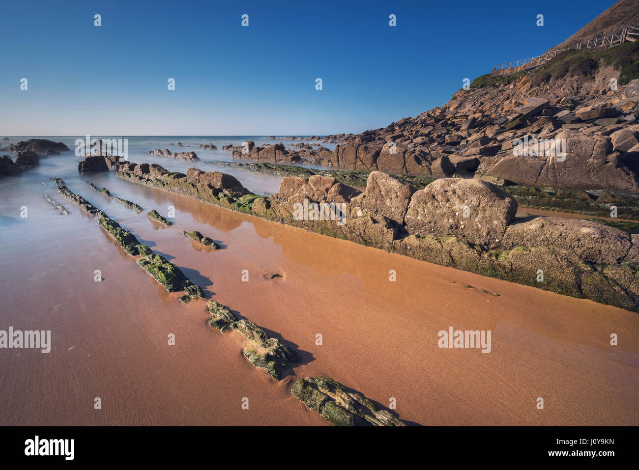 Barrika coastline in Bilbao, Basque country, Spain Stock Photo - Alamy