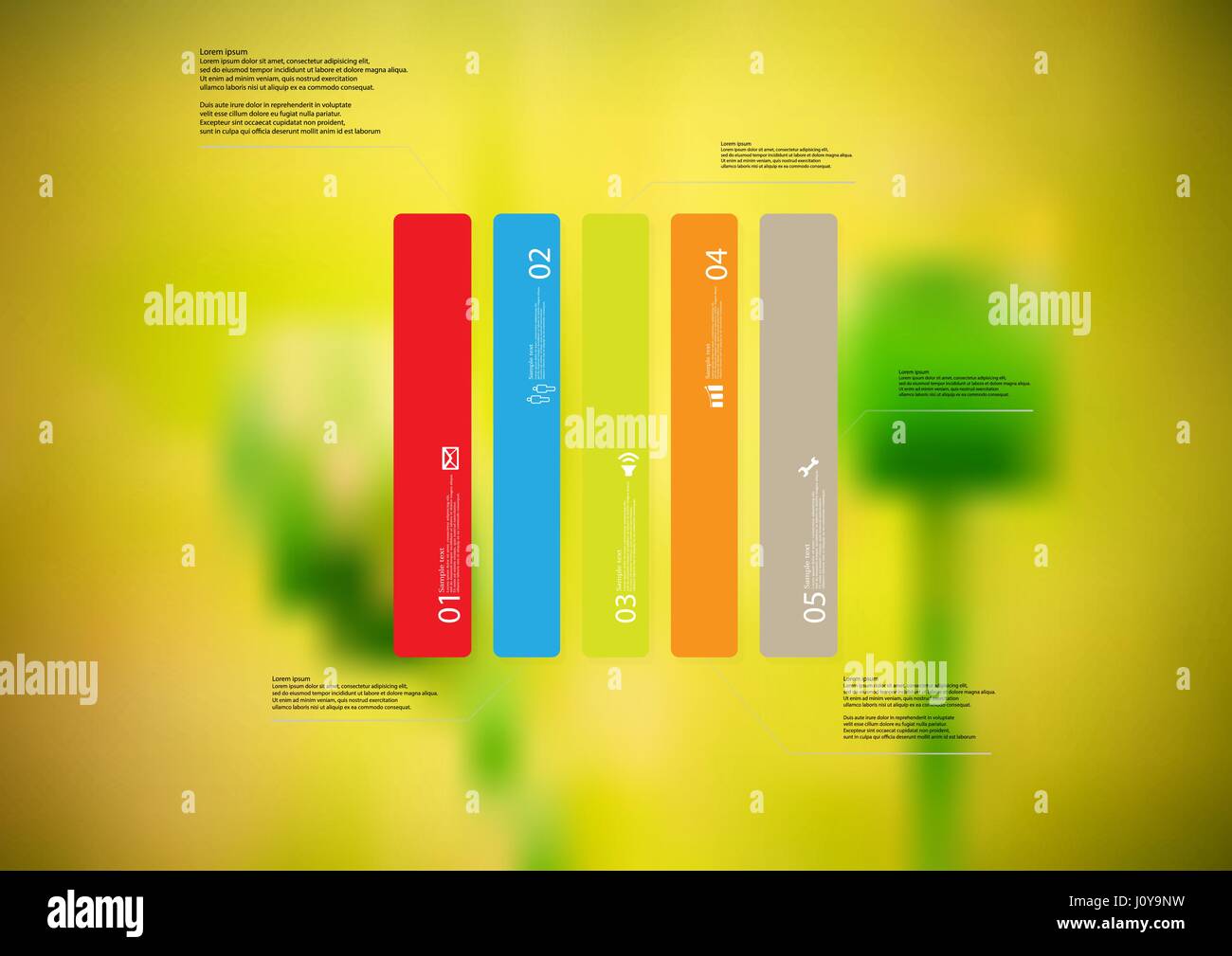 Illustration infographic template with motif of rectangle vertically ...