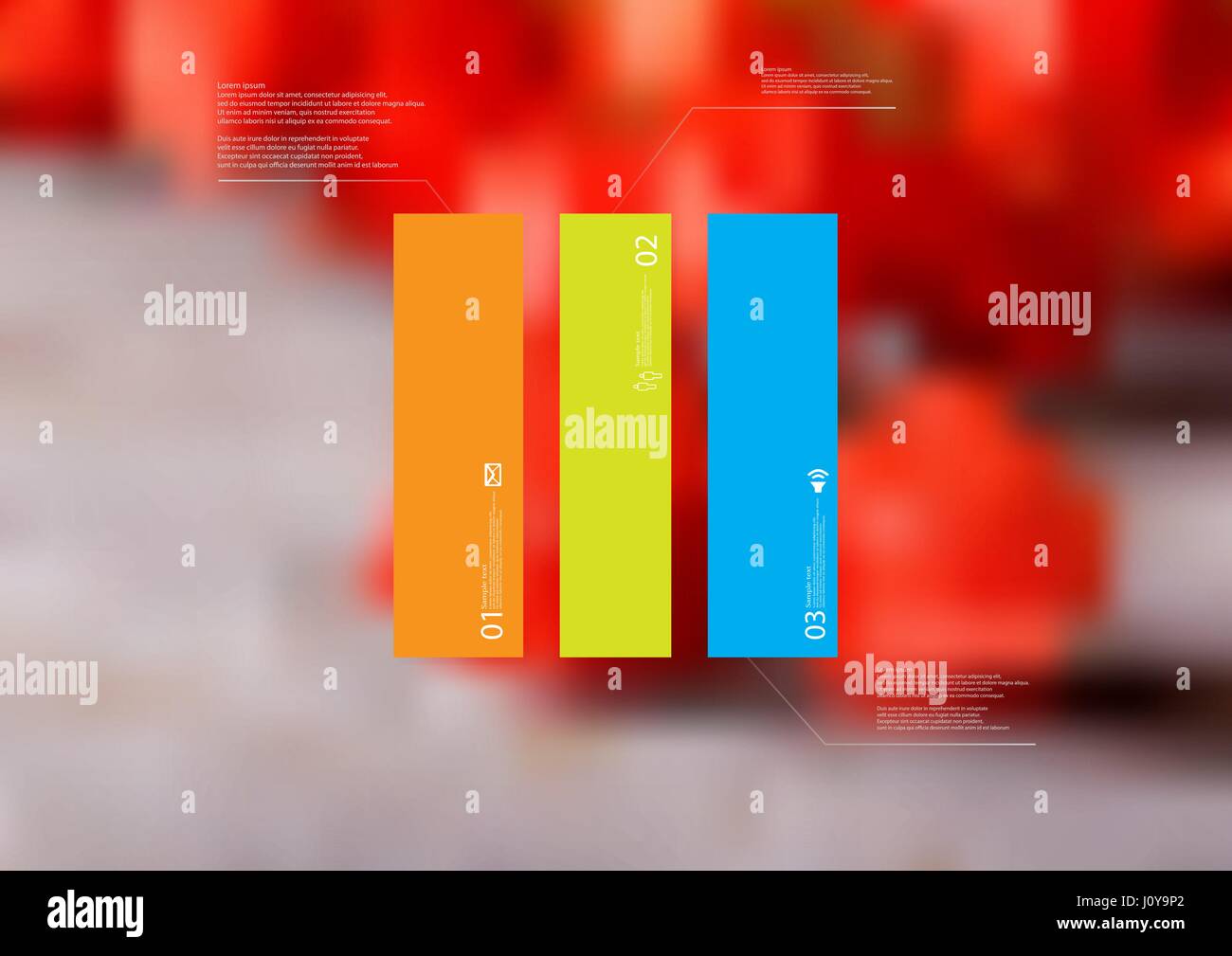 Illustration infographic template with motif of rectangle vertically ...