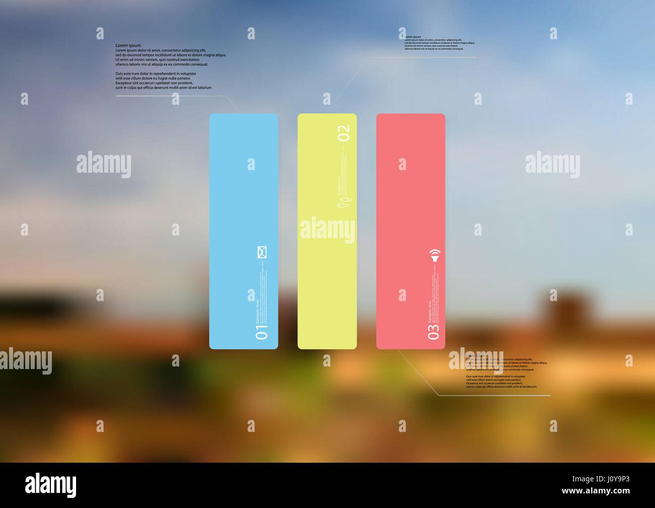 Illustration infographic template with motif of rectangle vertically ...