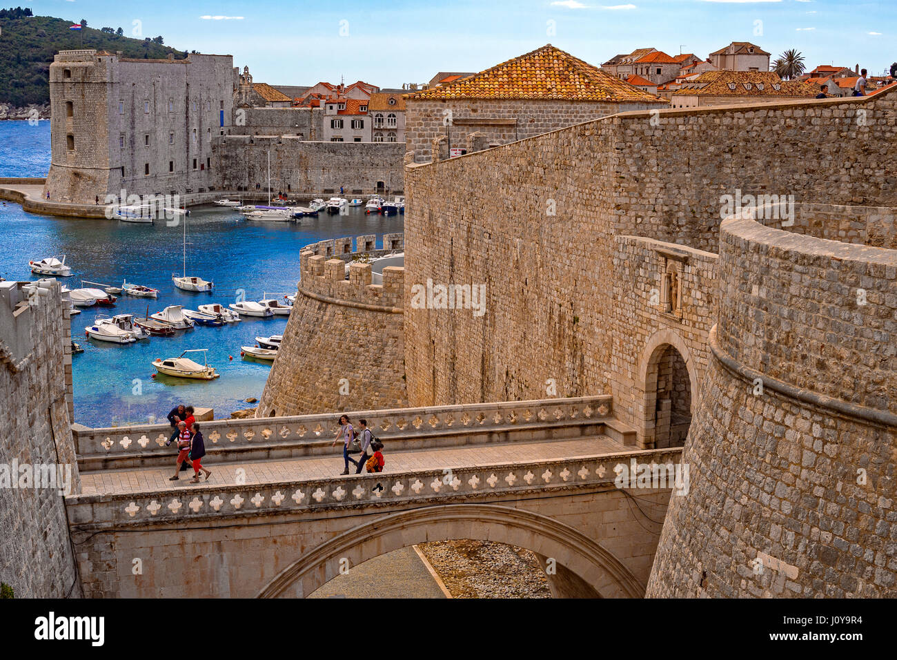 Croatia Dalmatia Dubrovnik old City view - Ploce gate Stock Photo - Alamy