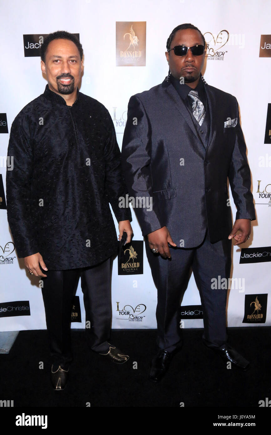 Melvin Franklin Jr. and Glenn Leanard attending a 'live filming' of an ...