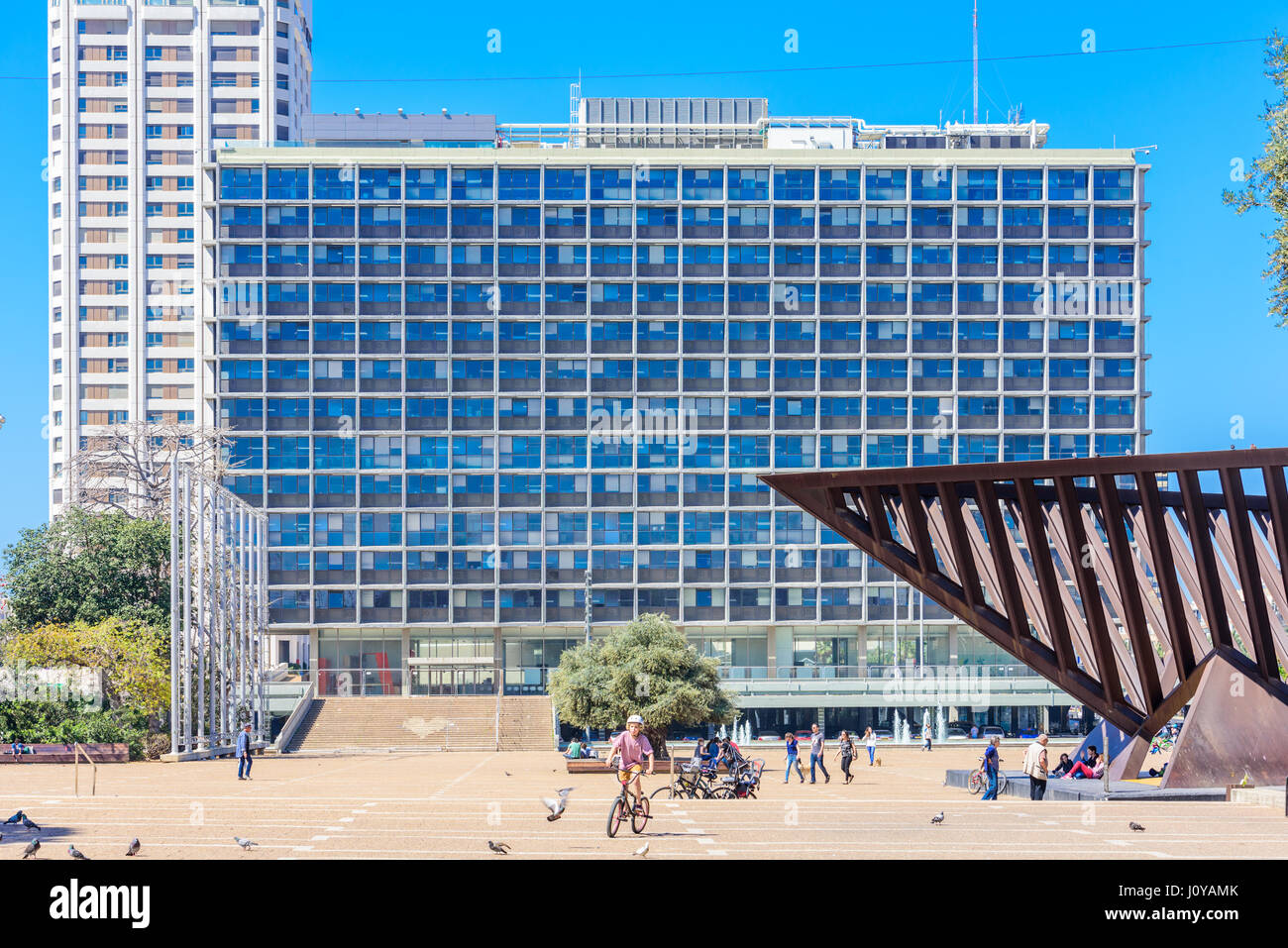 City hall kikar rabin hi-res stock photography and images - Alamy