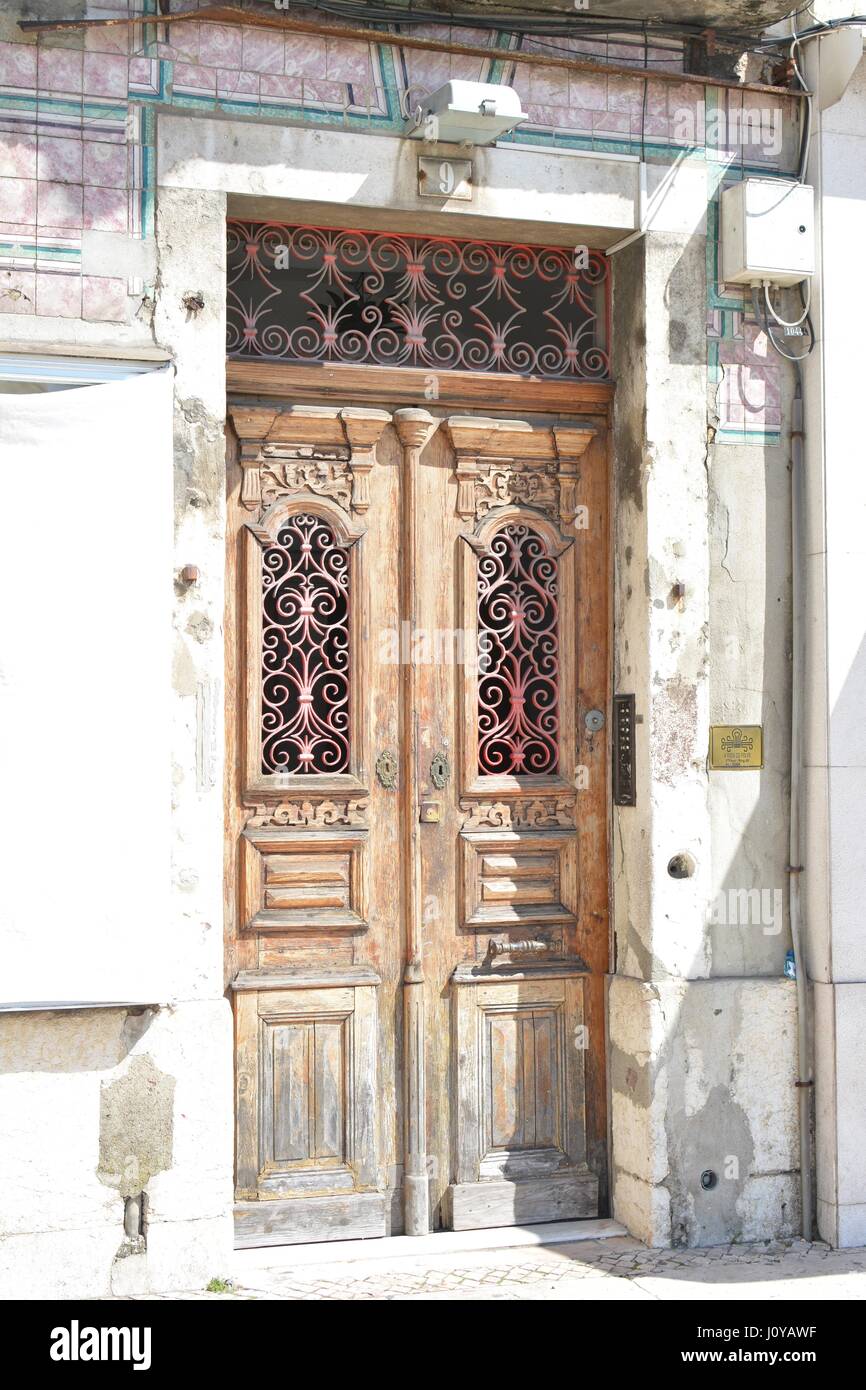 Old decayed building in Lisbon Stock Photo - Alamy