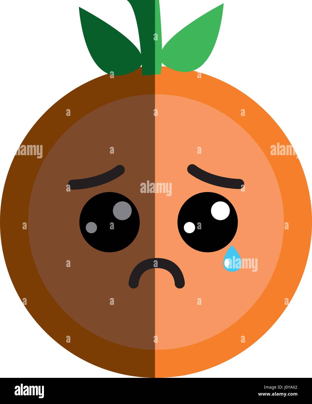 Kawaii cute crying orange hi-res stock photography and images - Alamy