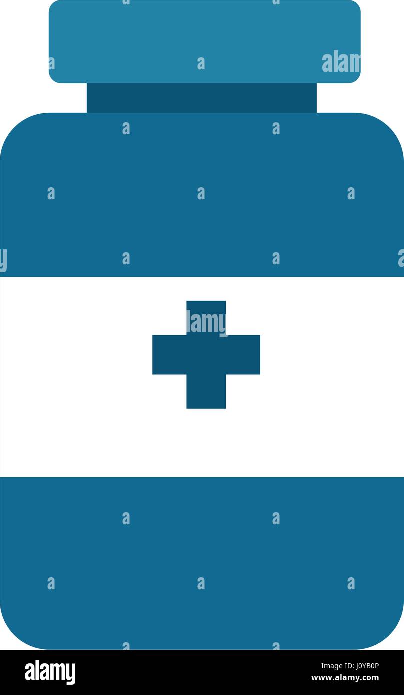 blue medical pharmaceutical drugs treatment icon Stock Vector Image ...