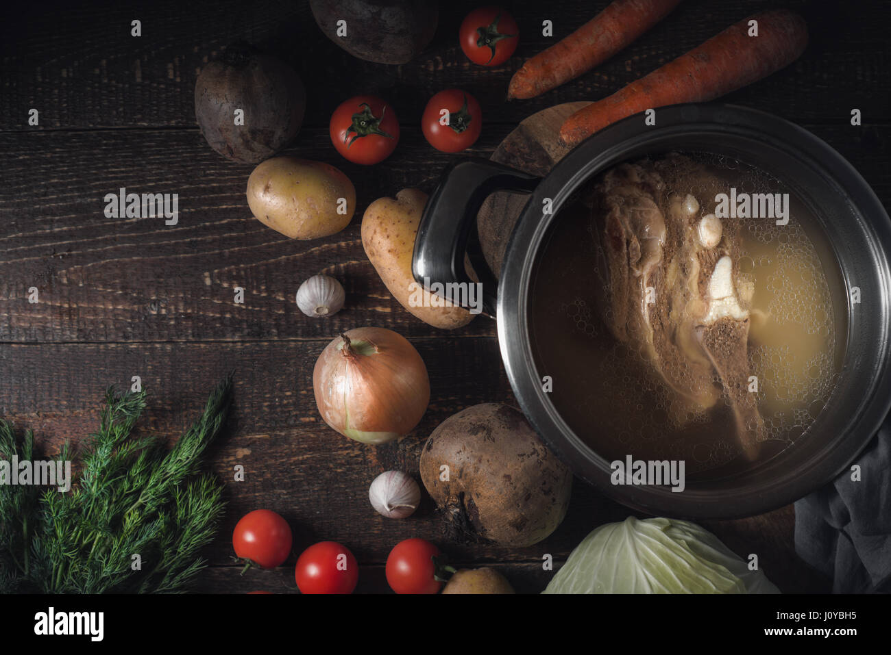 Ingredient for traditional Russian and Ukrainian beetroot soup borscht ...