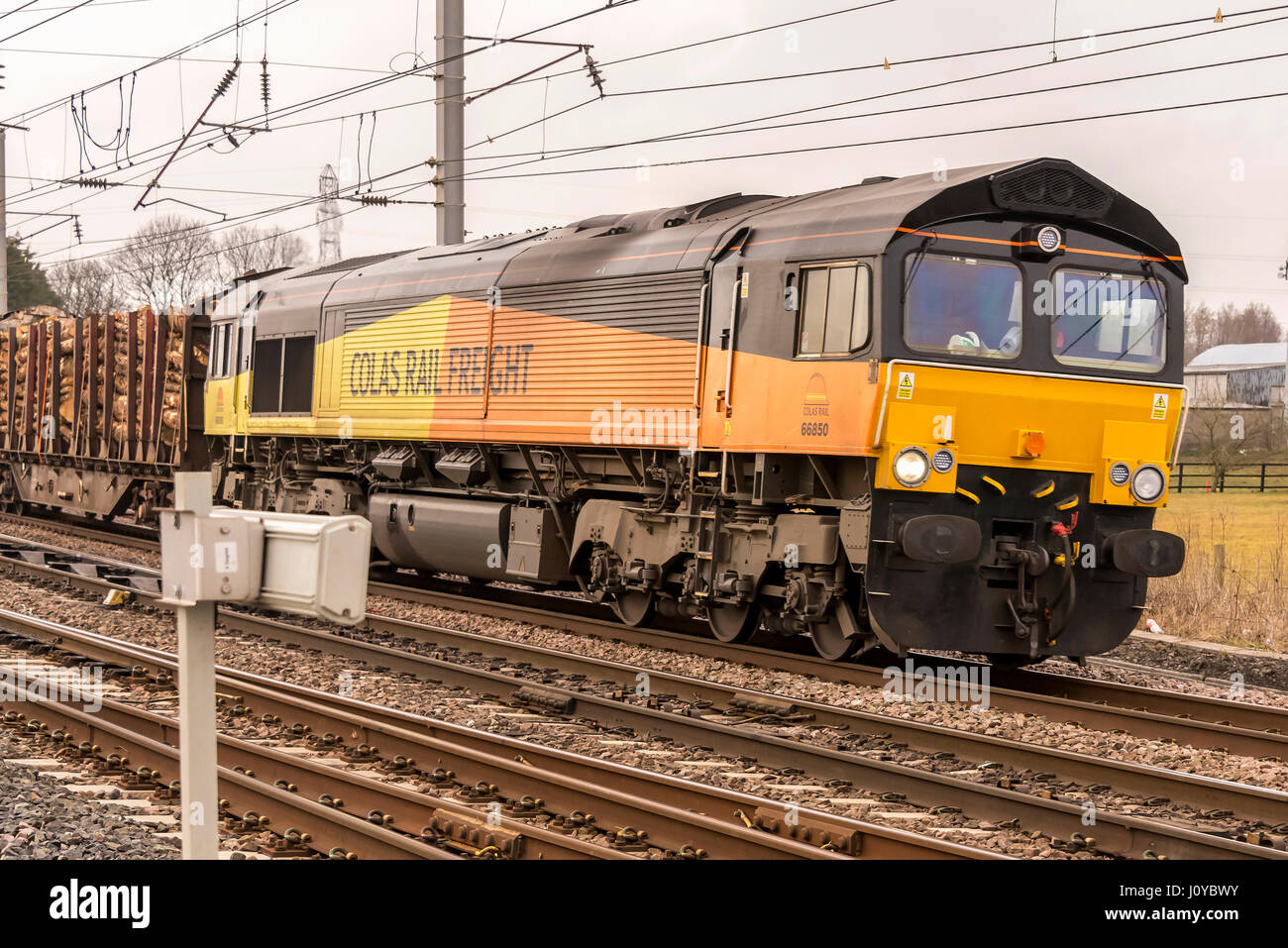Colas Rail Freight Class, 66 Loco. 66850 Winwick junction Cheshire ...