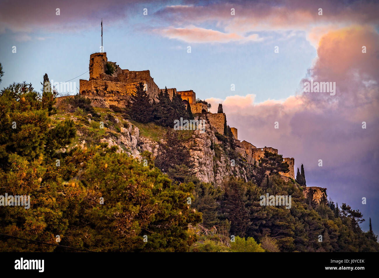 Croatia Dalmatia View from Klis Fortress Stock Photo - Alamy