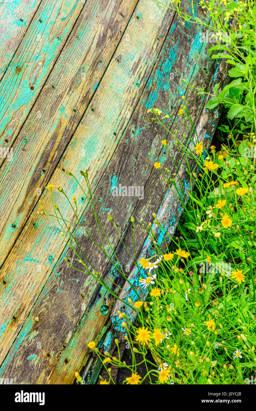 Rustic row boat in Lunenburg Nova Scotia, Canada Stock Photo - Alamy