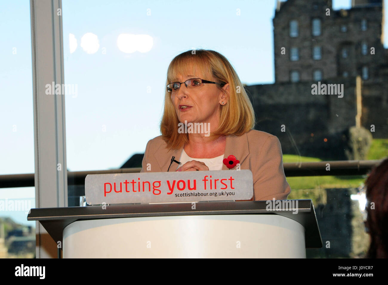 Shadow Scottish Secretary Margaret Curran introduces Ed Miliband at a ...