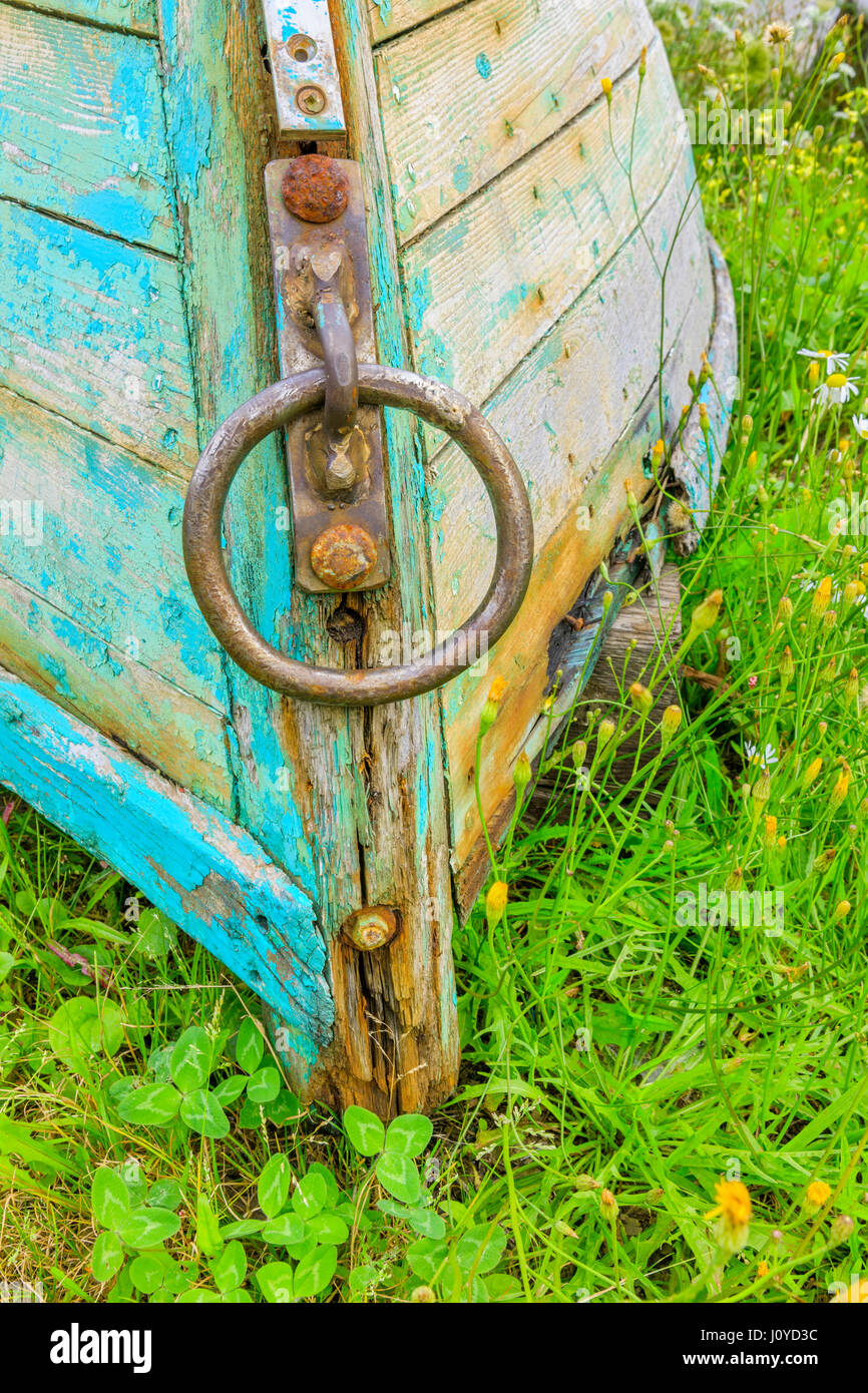 Rustic row boat in Lunenburg Nova Scotia, Canada Stock Photo - Alamy