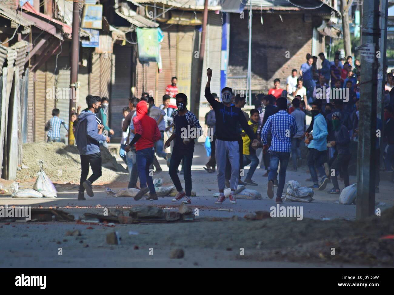 Clashes erupted between protesters and government forces in old town ...