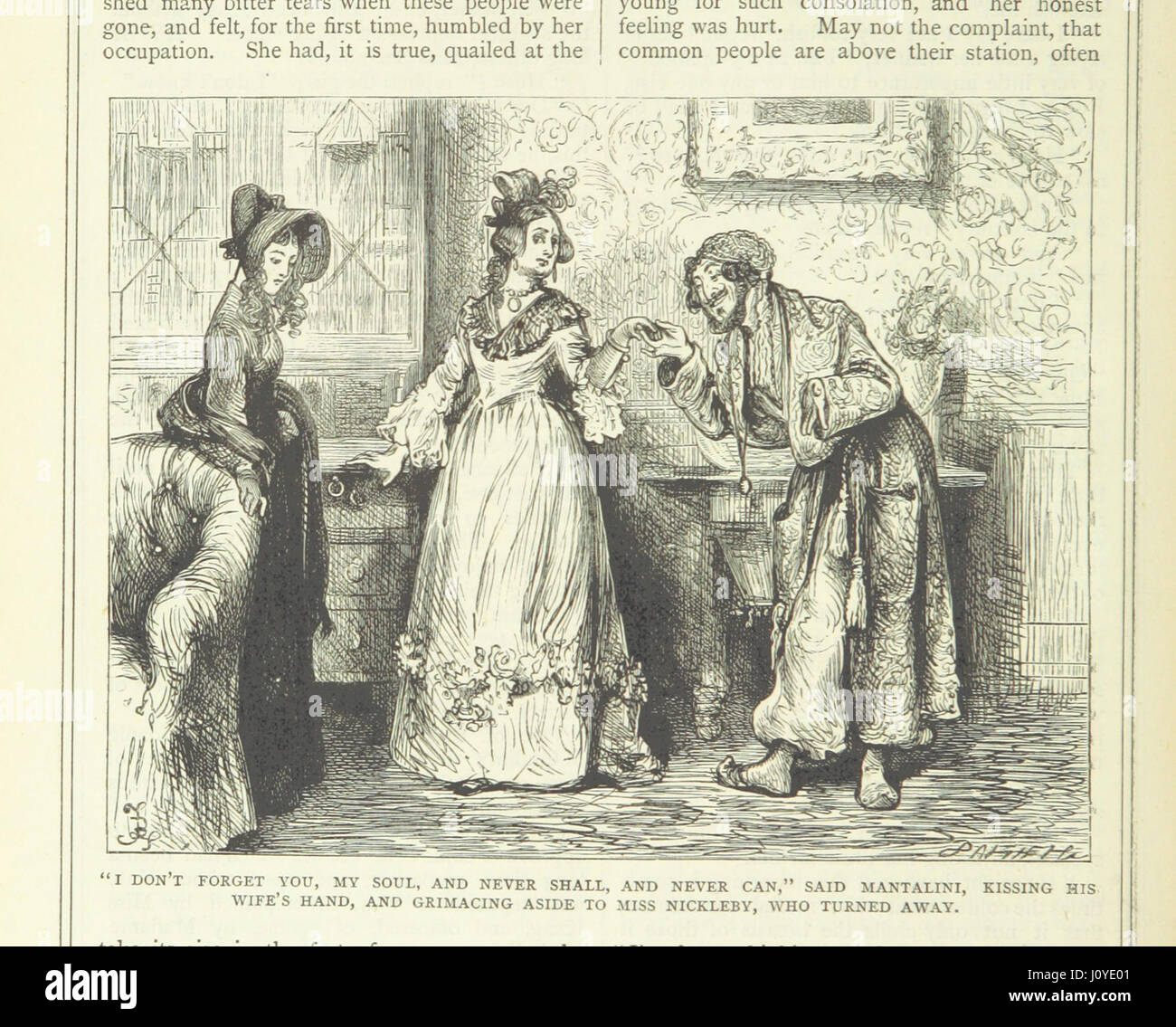 This image from 'The Works of Charles Dickens' shows an illustration ...