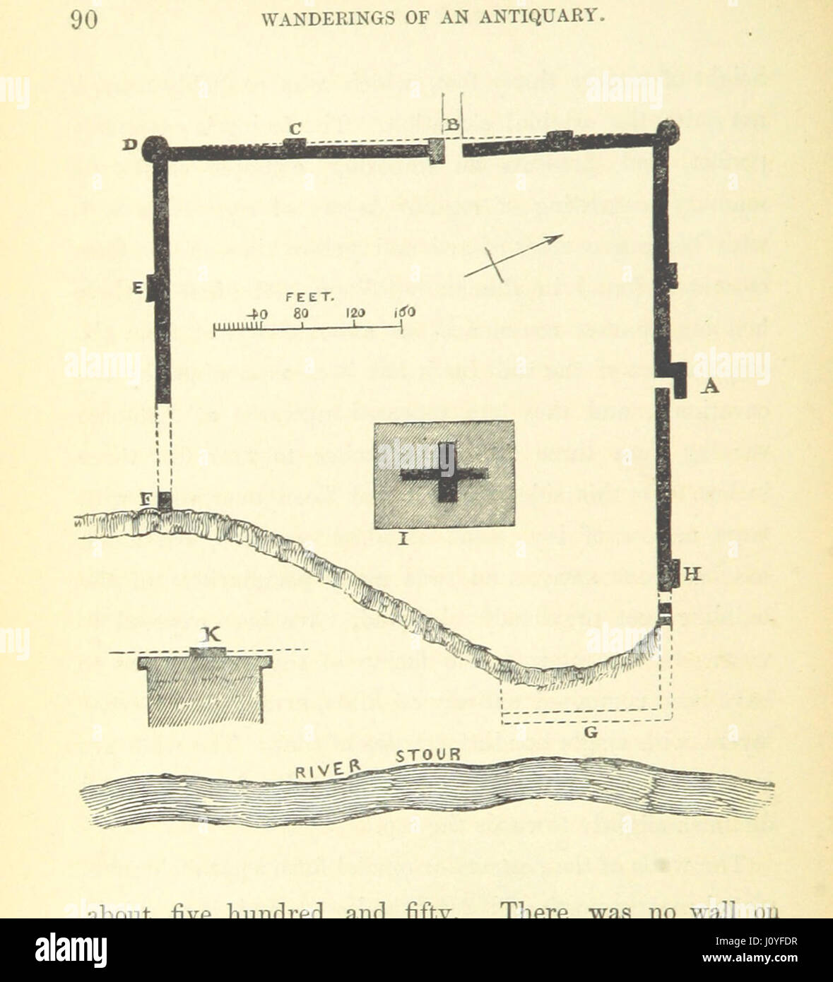 This image from 'Wanderings of an Antiquary' depicts an exploration of ...