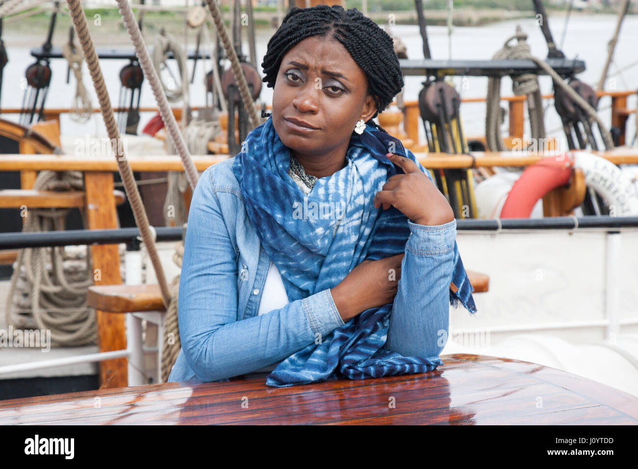 Ghanian African tourist in Woolwhich London Stock Photo - Alamy