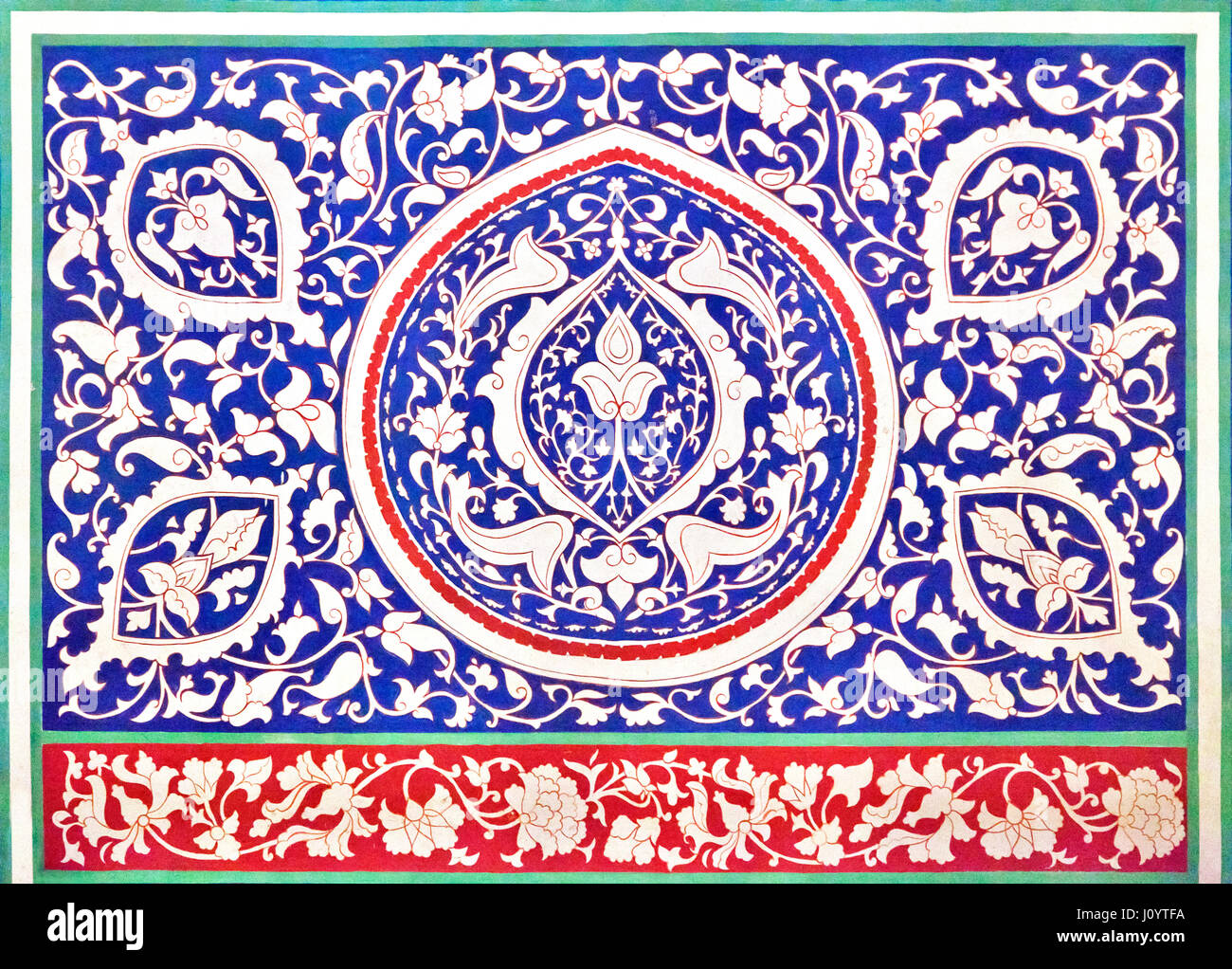 Old Eastern mosaic on the wall of a mosque, Uzbekistan Stock Photo - Alamy