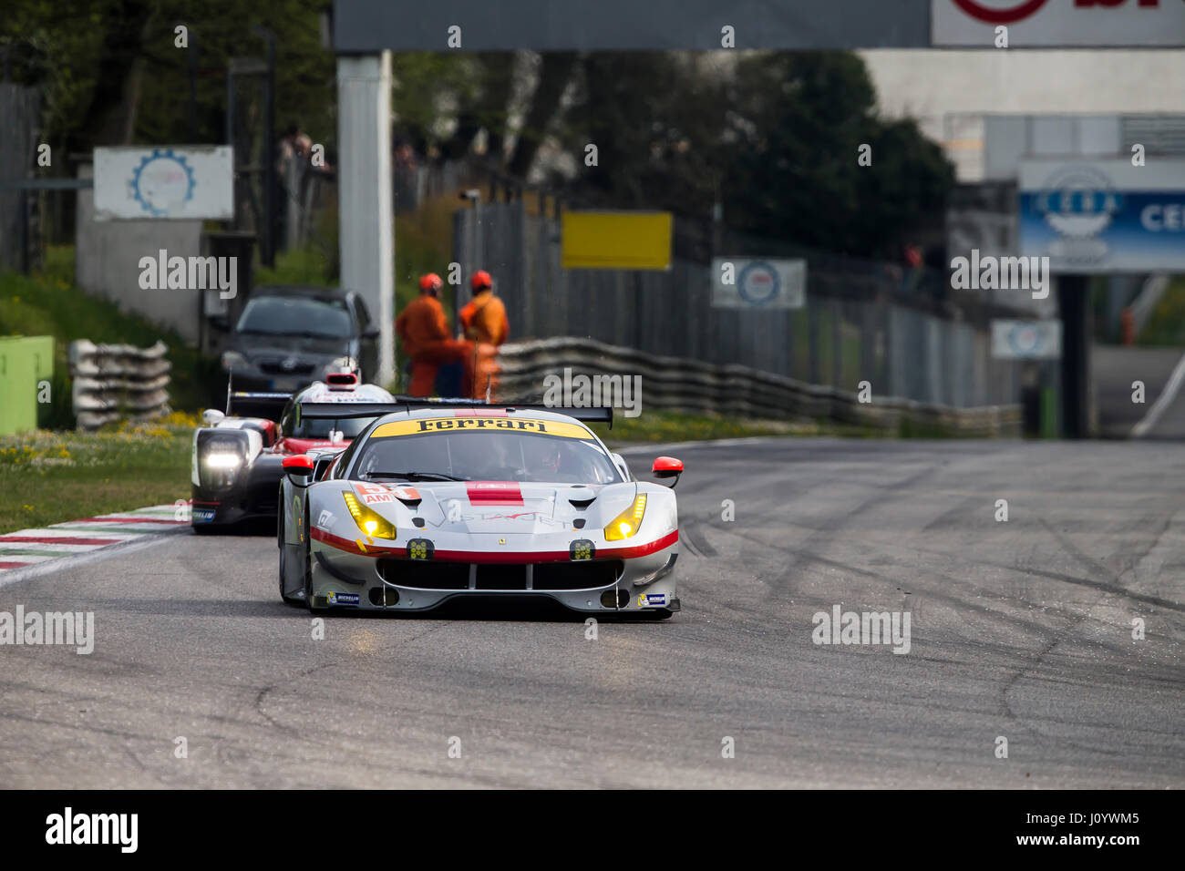 Monza, Italy - April 01, 2017: Ferrari 488 GTE of Spirit of Race Team ...