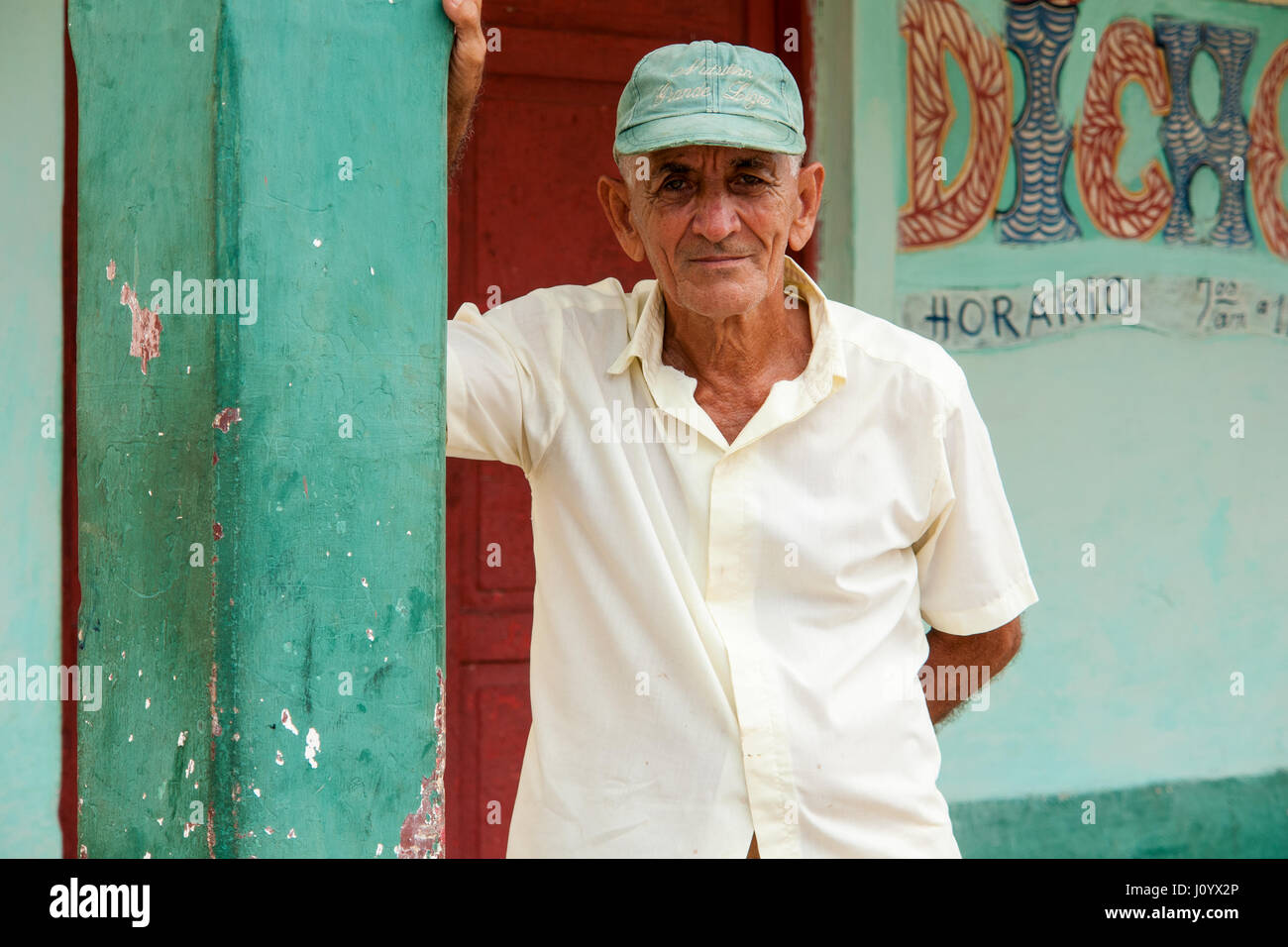 Portrait of a cuban man in Trinidad, Cuba Stock Photo - Alamy