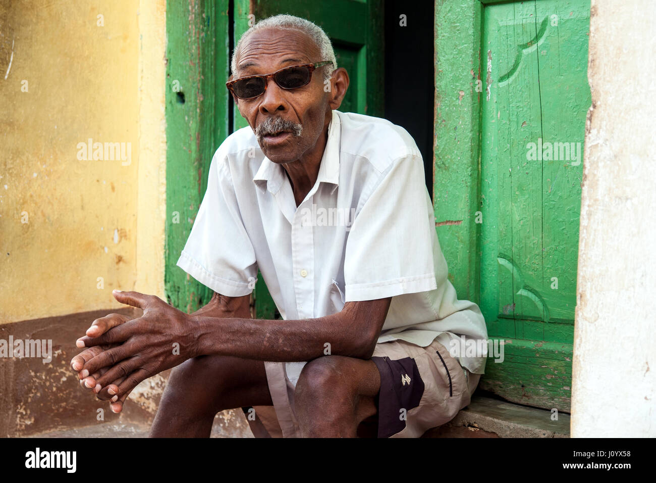 Portrait of a cuban man in Trinidad, Cuba Stock Photo - Alamy