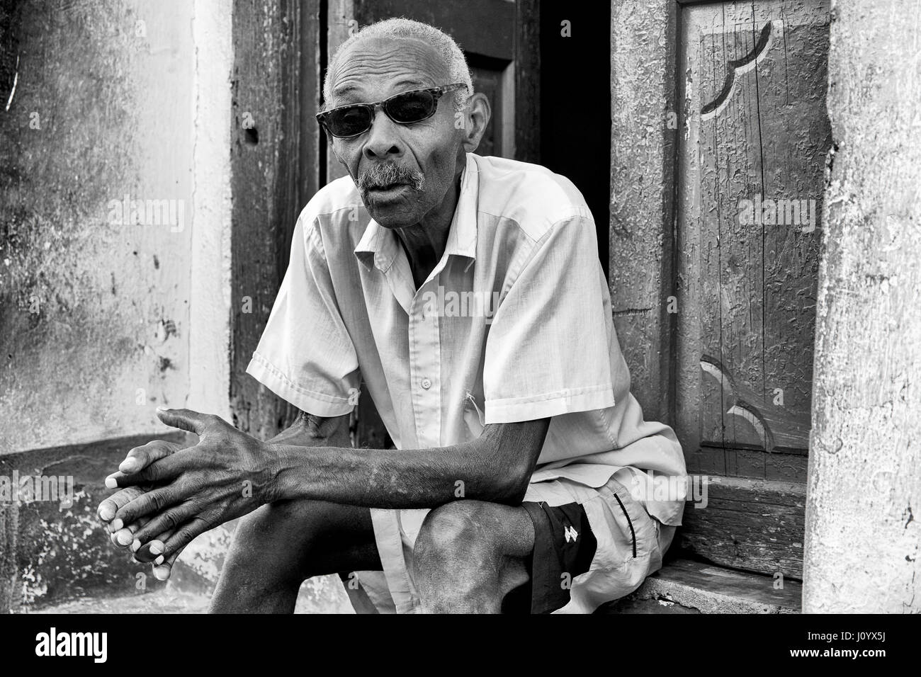 Portrait of a cuban man in Trinidad, Cuba Stock Photo - Alamy