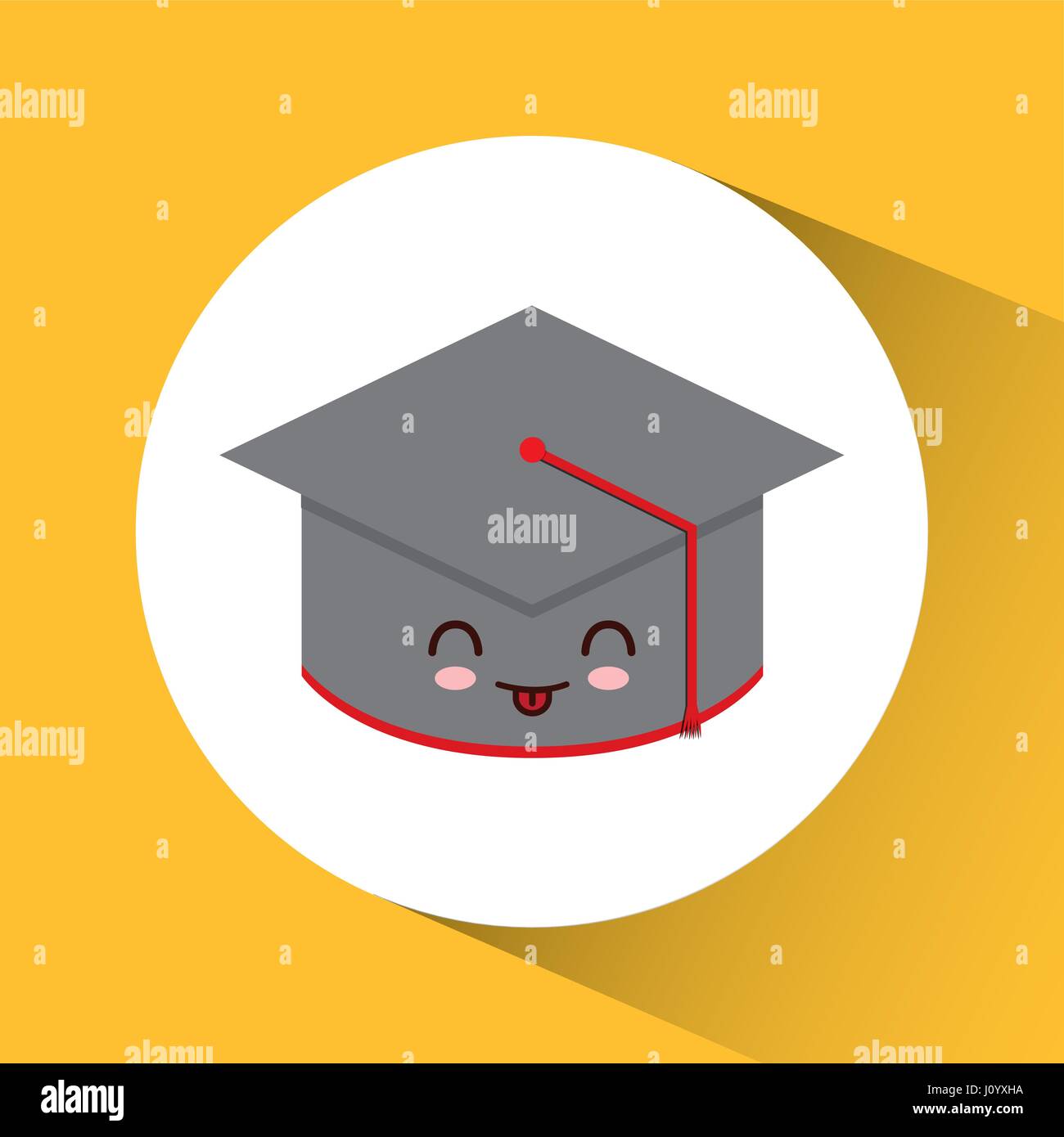 Kawaii graduation cap icon hi-res stock photography and images - Alamy