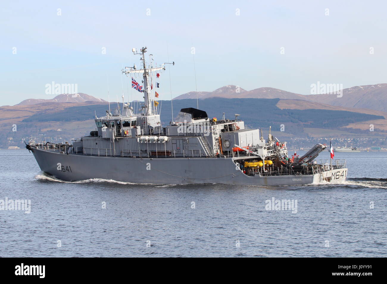 FS Eridan (M641), an Eridan-class (or Tripartite) minehunter of the ...