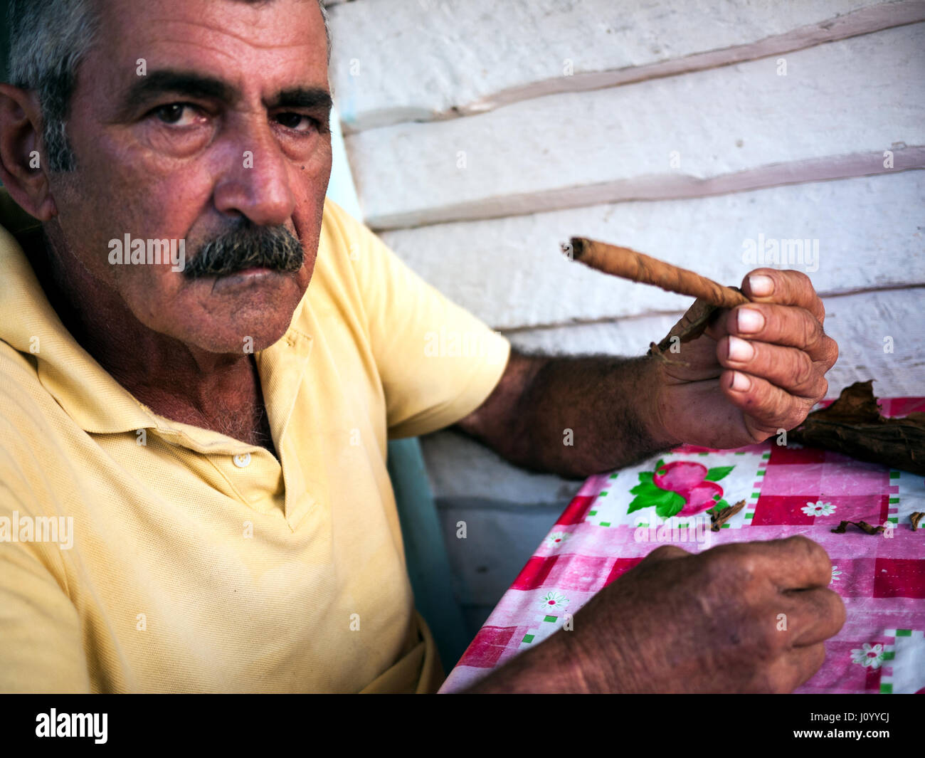 Cuban man with mustache and cigar hi-res stock photography and images ...