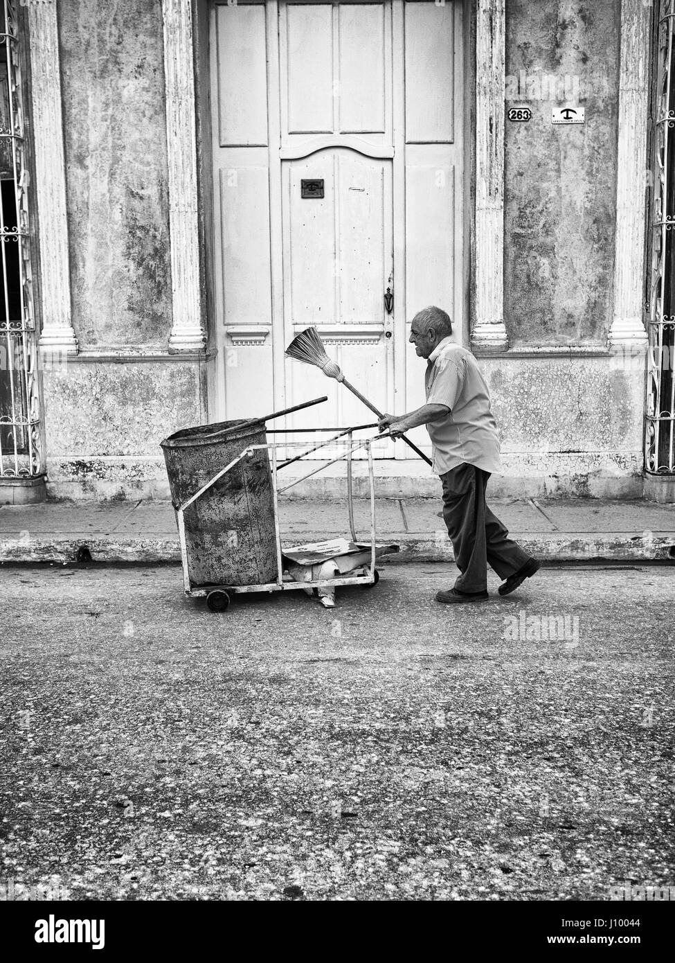 Man With A Broom High Resolution Stock Photography and Images - Alamy