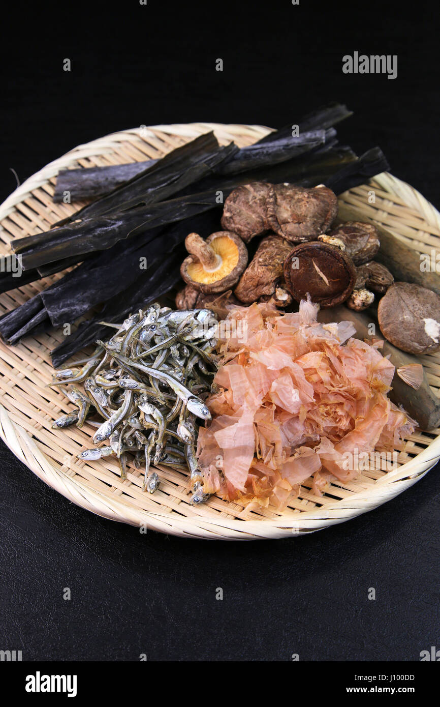 Ingredients of Dashi Stock Photo - Alamy