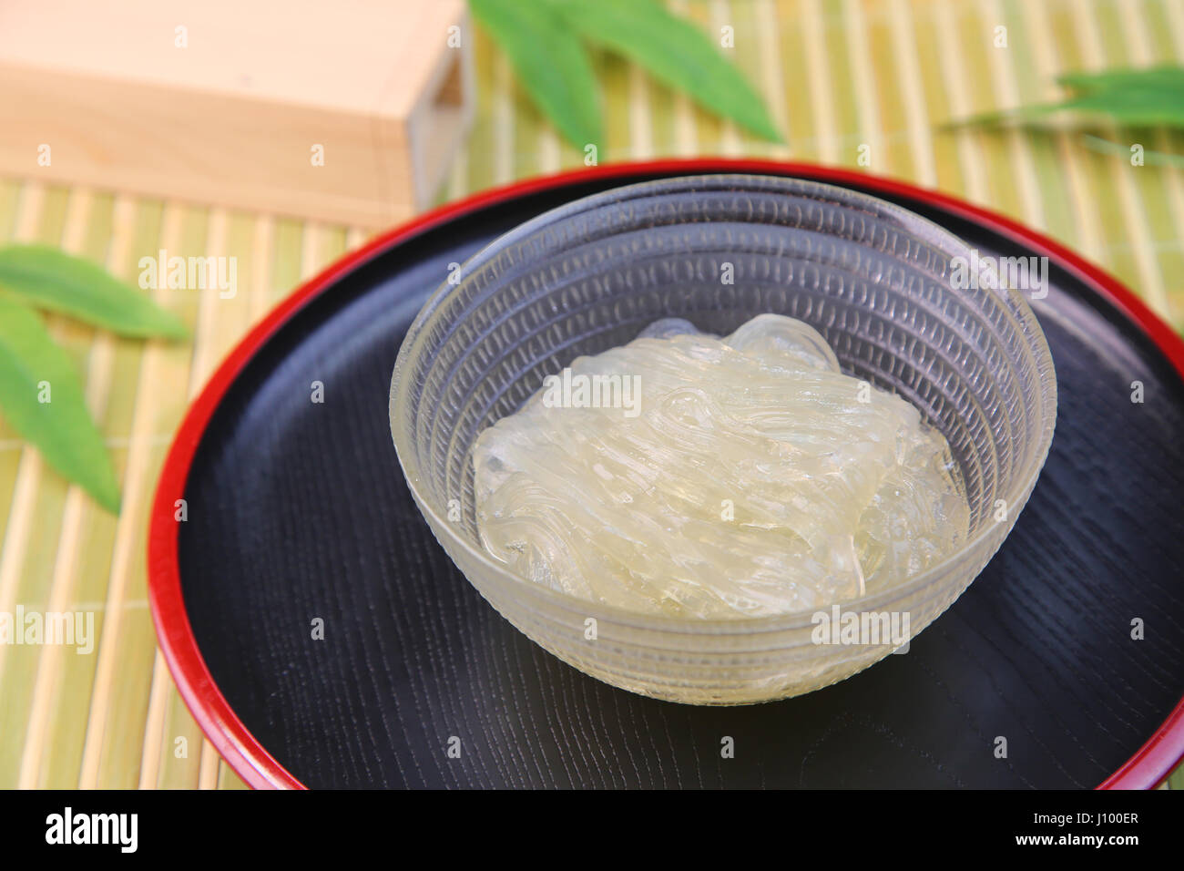 Tokoroten, Gelidium Jelly Stock Photo - Alamy
