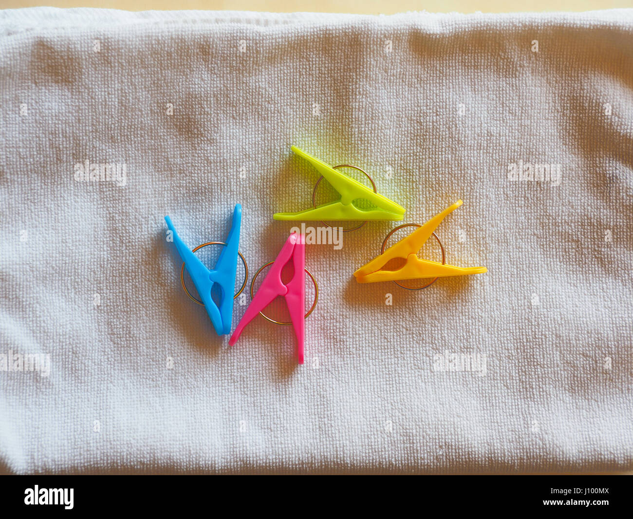 Laundry and Clothespin Stock Photo - Alamy