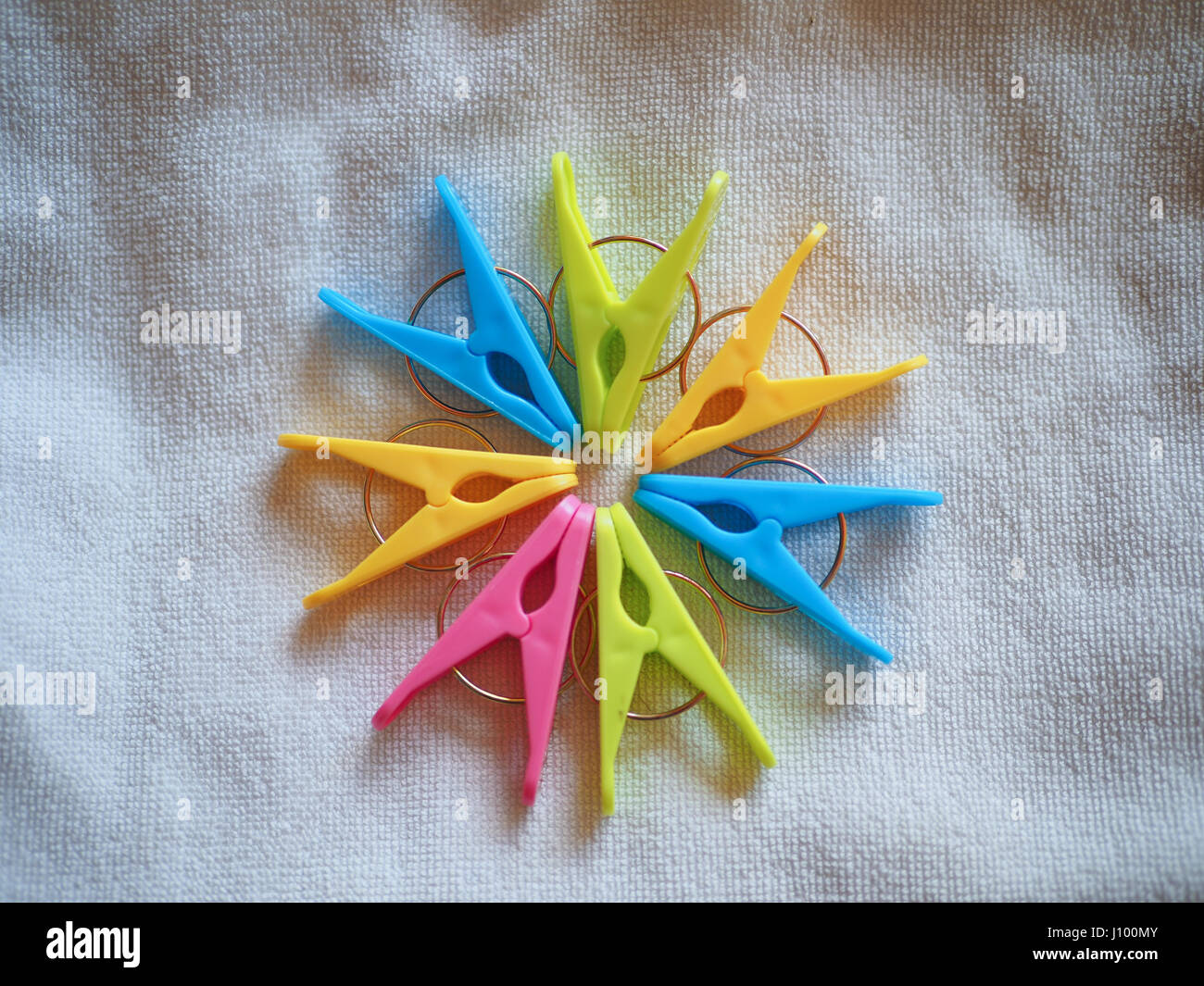Laundry and Clothespin Stock Photo - Alamy