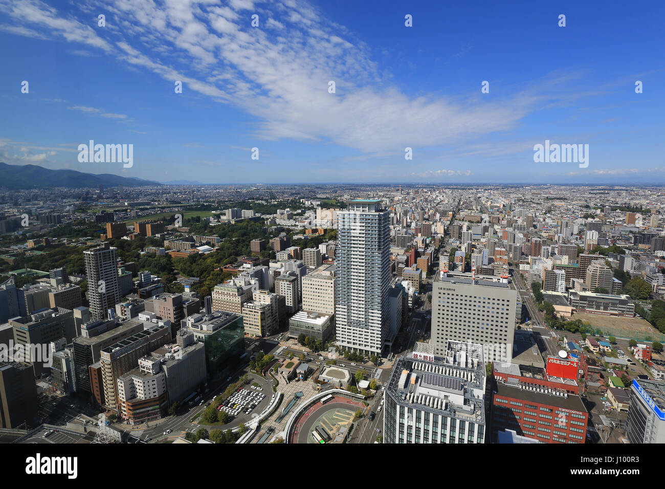 View from JR Tower, Sapporo, Hokkaido Stock Photo - Alamy